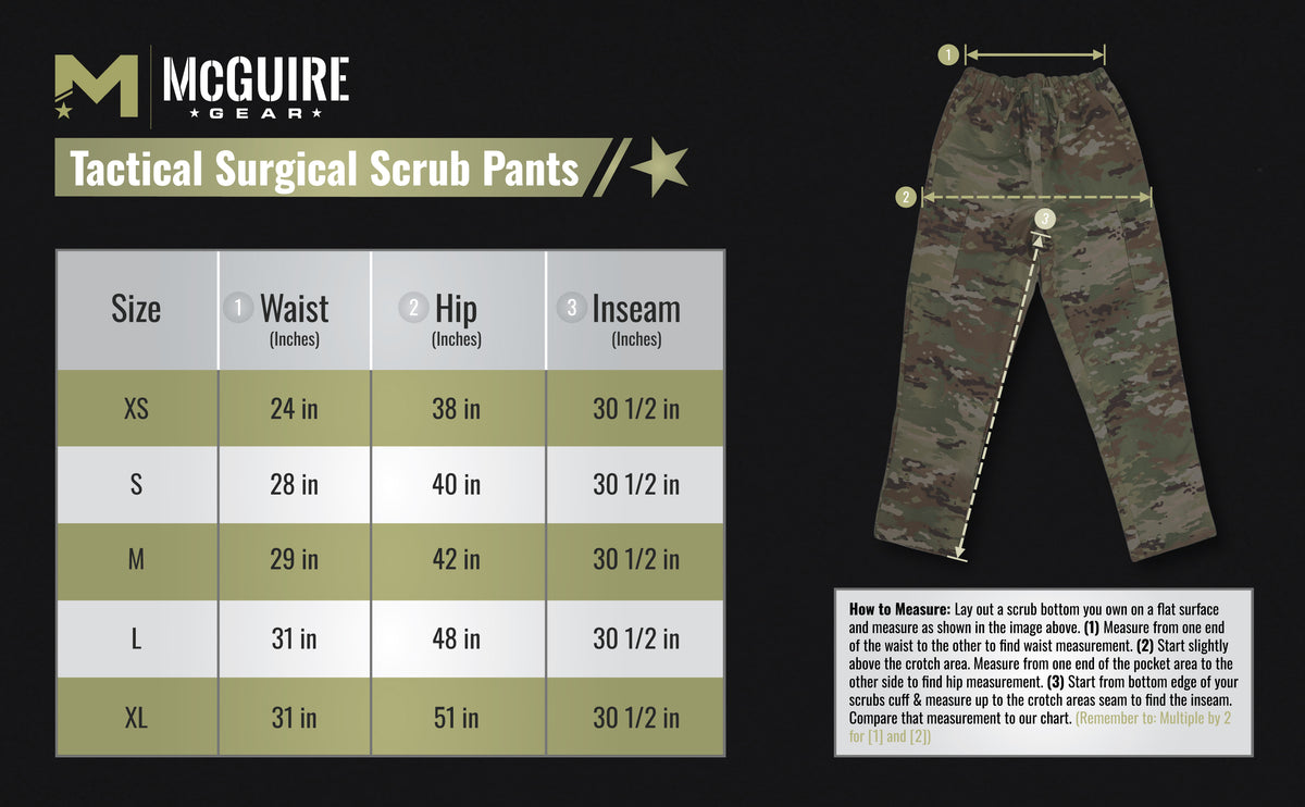 Tactical Surgical Scrub Pants – McGuire Army Navy