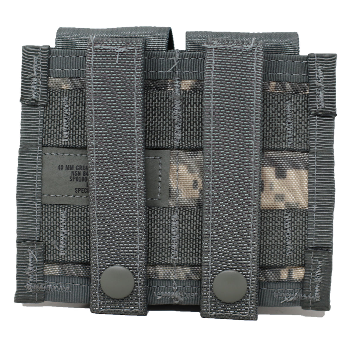 MOLLE 40mm High-Explosive Grenade Pouch For M203, Double (NSN 8465-01 ...