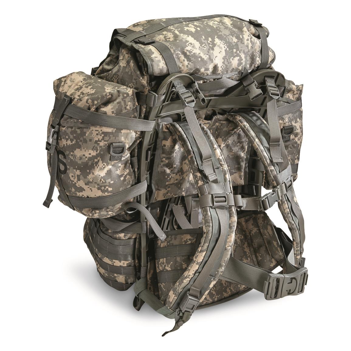 US GI Military ACU Molle II Large RuckSack with Frame, Kidney Pads and ...